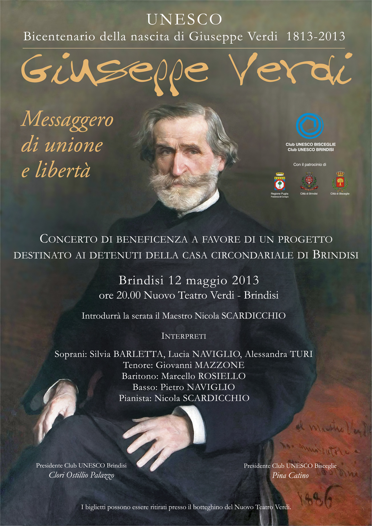 Bicentenario Giuseppe Verdi - concerto per i detenuti di Brindisi ...