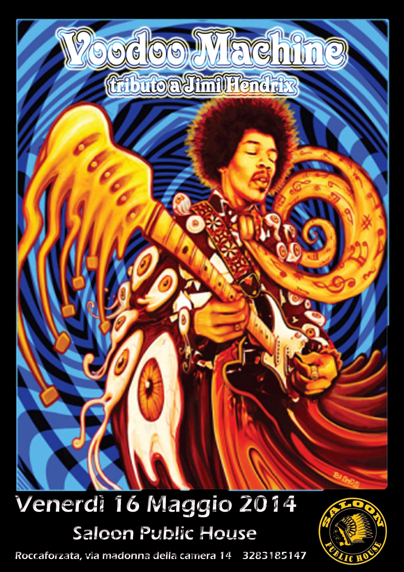 Voodoo Machine - Tributo a Jimi Hendrix - Roccaforzata - il Tacco di Bacco