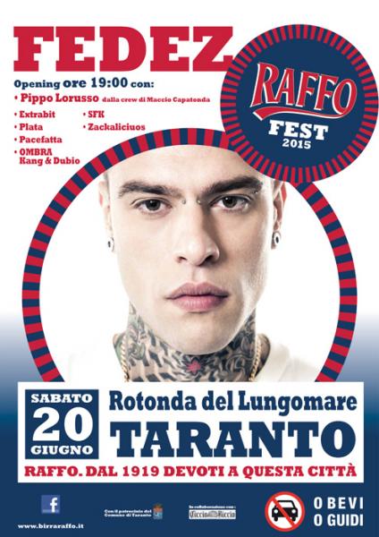 Raffo Fest 2015 - " Fedez " - 20 Giugno 2015 - Rotonda Lungomare ...