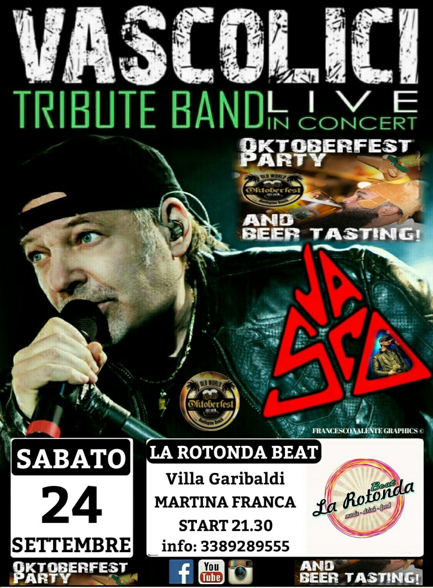 I VASCOLICI, tribute band VASCO ROSSI alla ROTONDA BEAT!! - Martina ...