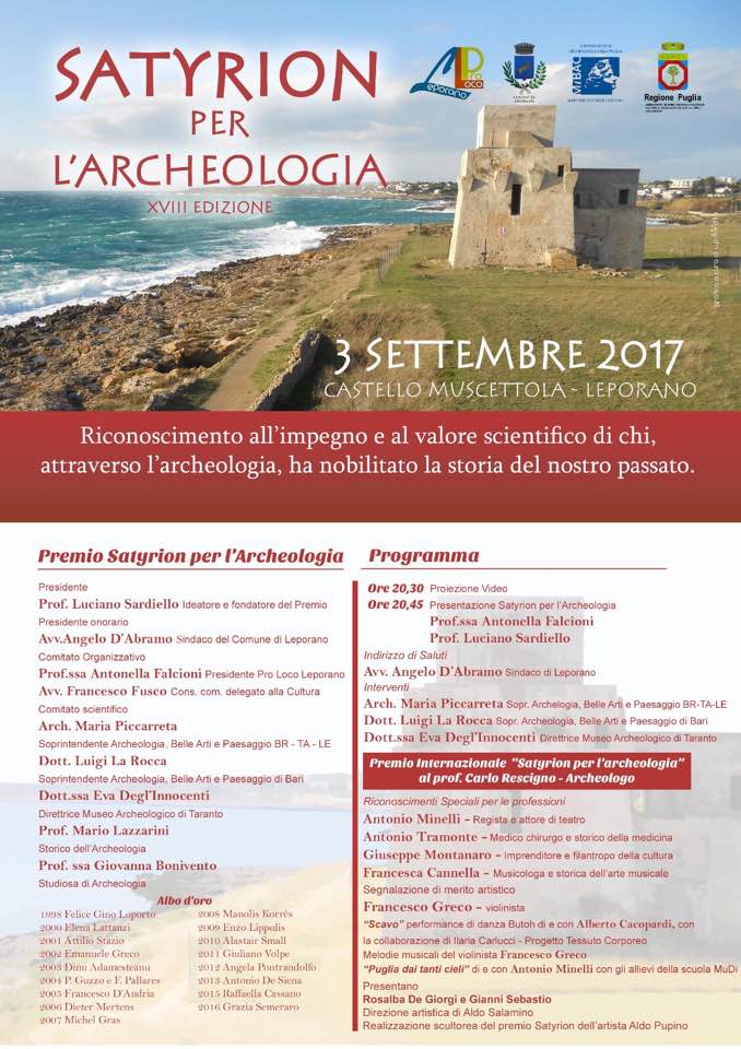 Satyrion per l'Archeologia - Leporano - il Tacco di Bacco