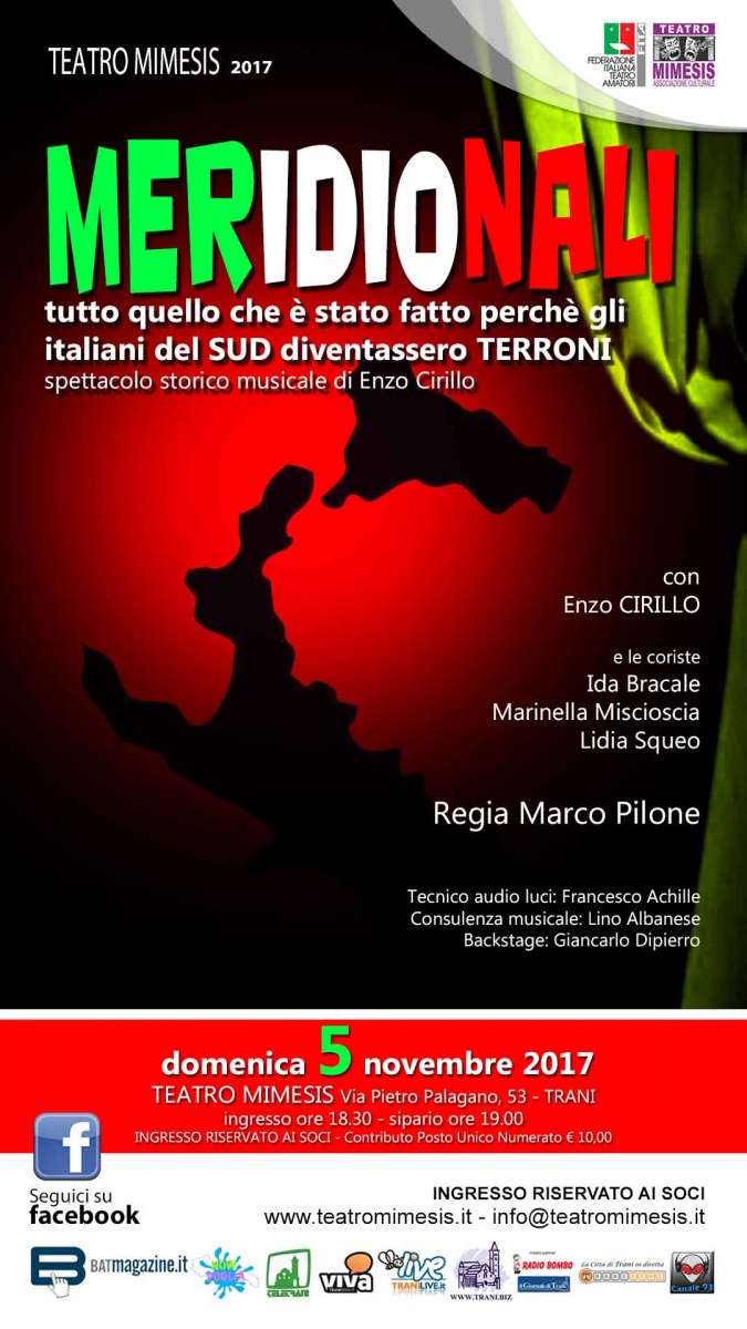 MERIDIONALI di e con Enzo Cirillo - Trani - il Tacco di Bacco