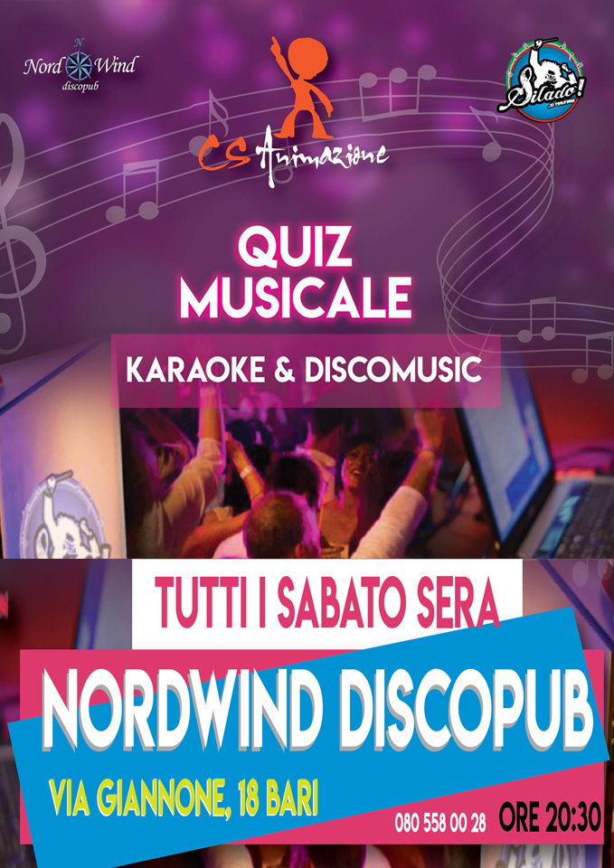 Quiz Musicale, Karaoke al Nordwind di Bari - Bari - il Tacco di Bacco