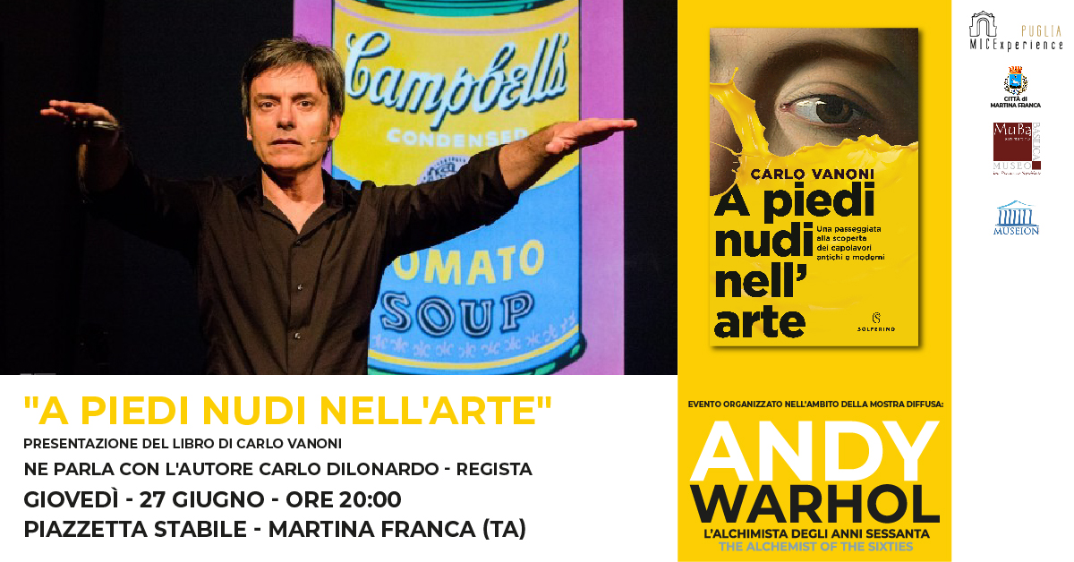 "A piedi nudi nell'arte" presentazione dell'ultimo libro di Carlo ...