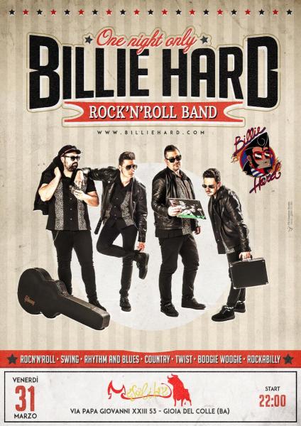 Billie Hard R'n'R band in concert - Gioia del Colle - il Tacco di Bacco