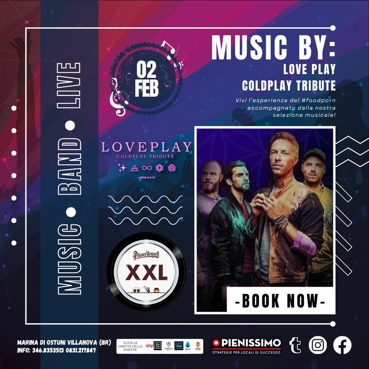 Loveplay - Coldplay Tribute - Ostuni - il Tacco di Bacco